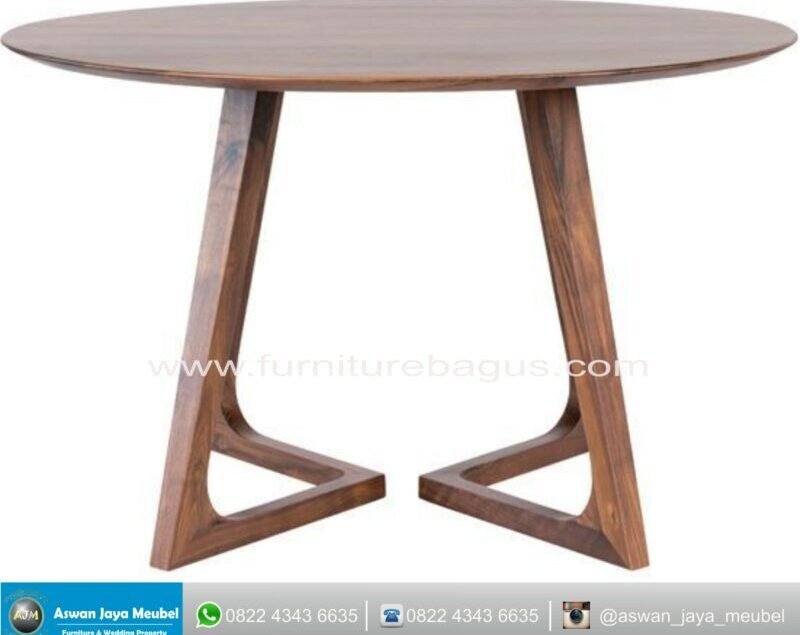 Meja Kayu Jati Natural